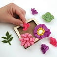 Hello Hobby Create Your Own Mini Felt Flowers Craft Kit with Wooden ...