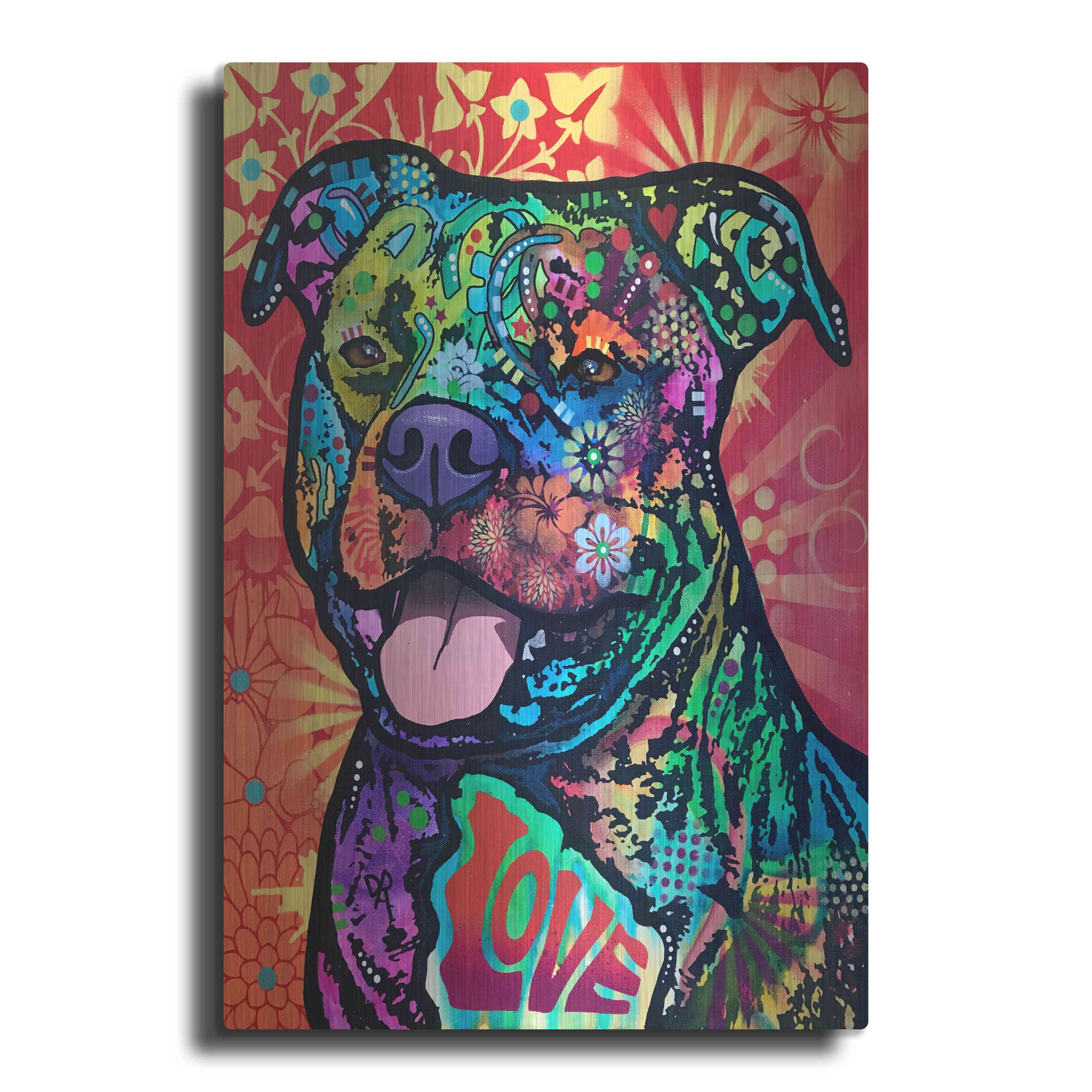 Luxe Metal Art 'Sookie' by Dean Russo, Metal Wall Art, 16"x24 ...