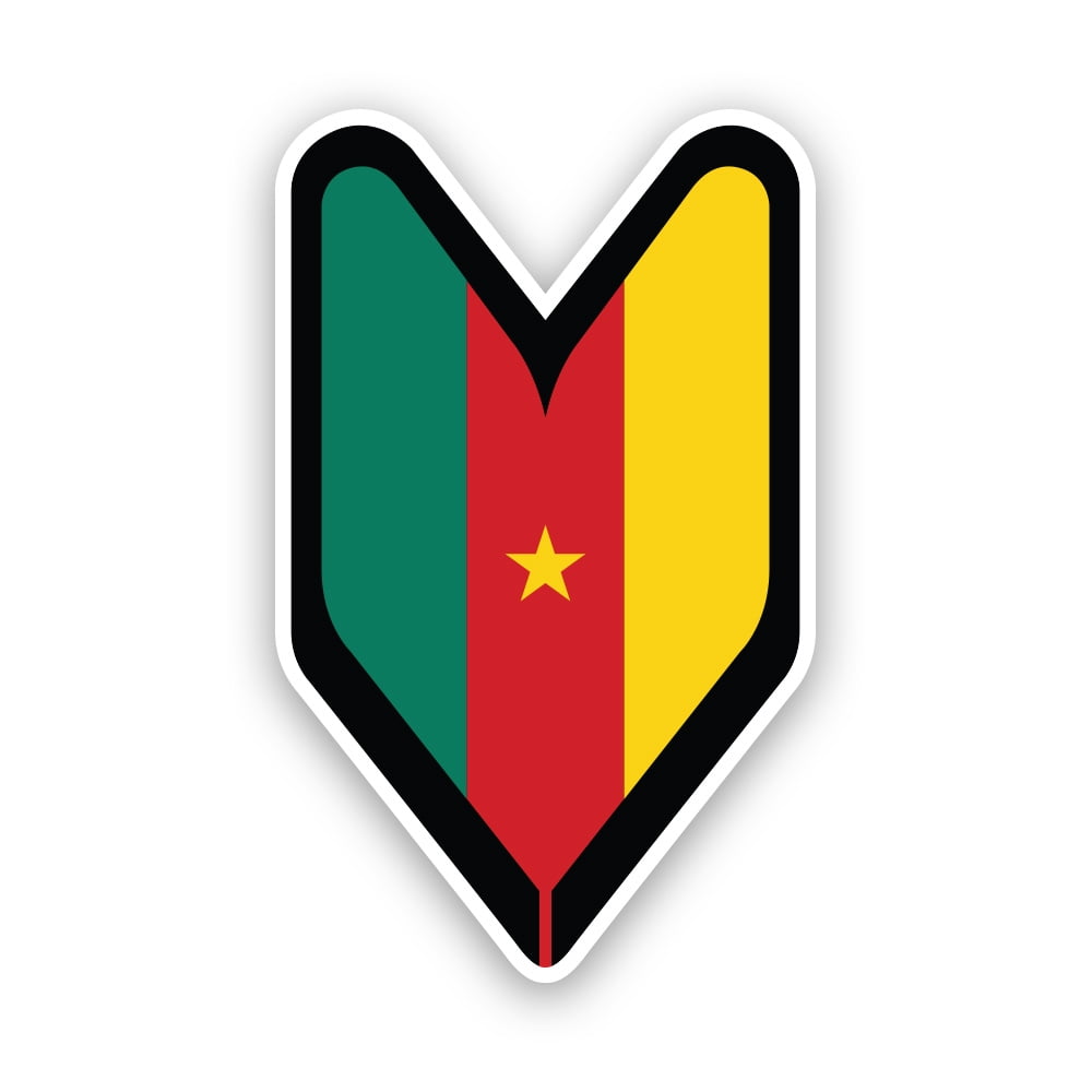 Cameroon Driver Badge Sticker Decal - Self Adhesive Vinyl ...