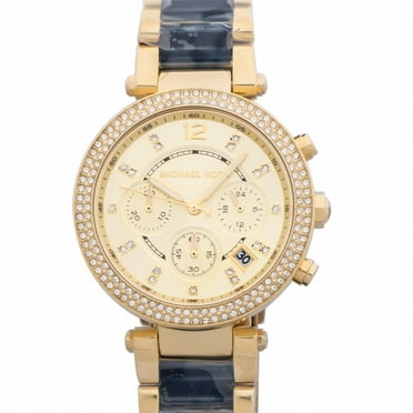 Michael Kors Original Wristwatch, Women's Wren Two-Tone Rose Gold and ...