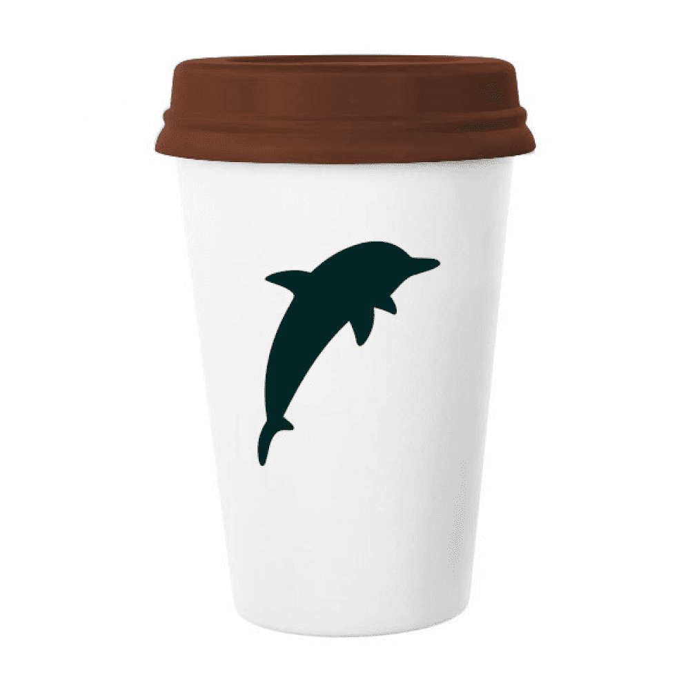 Blue Ocean Streamline Cute Dolphin Mug Coffee Drinking Glass Pottery ...