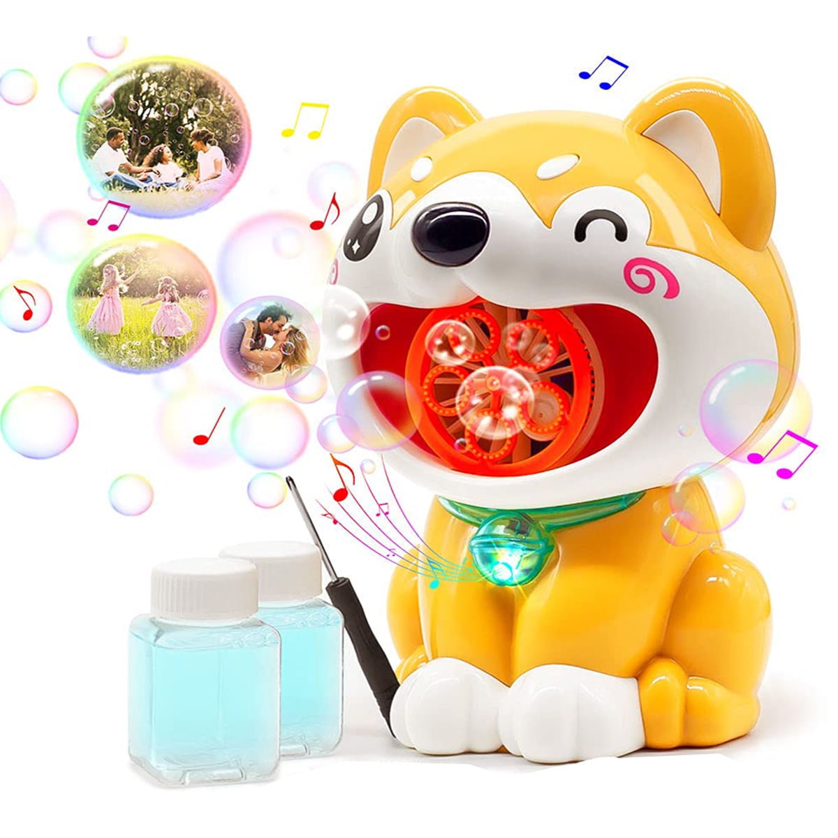 WISHTIME Bubble Machine for Kids - Music Bubble Maker for Toddlers Boys ...
