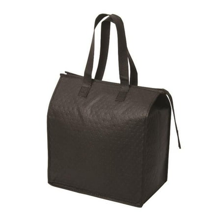 Debco CB8569 Blizzkool Non Woven Grocery / Cooler Bag - Black - 12 Pack ...