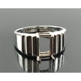 AFGEMSNJEWELLERY 6x8MM Octagon Semi Mount Ring 925 Sterling Silver ...