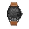 Diesel Men's Mr. Daddy DZ7394 Watch, Brown Leather Strap, Quartz, 30m ...