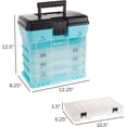 Small Parts Organizer Box - 10-Inch Portable Storage Case with 4 ...