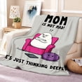 Yuanma Cartoon Humorous Art Flannel Blanket for Bed Couch, Novelty ...