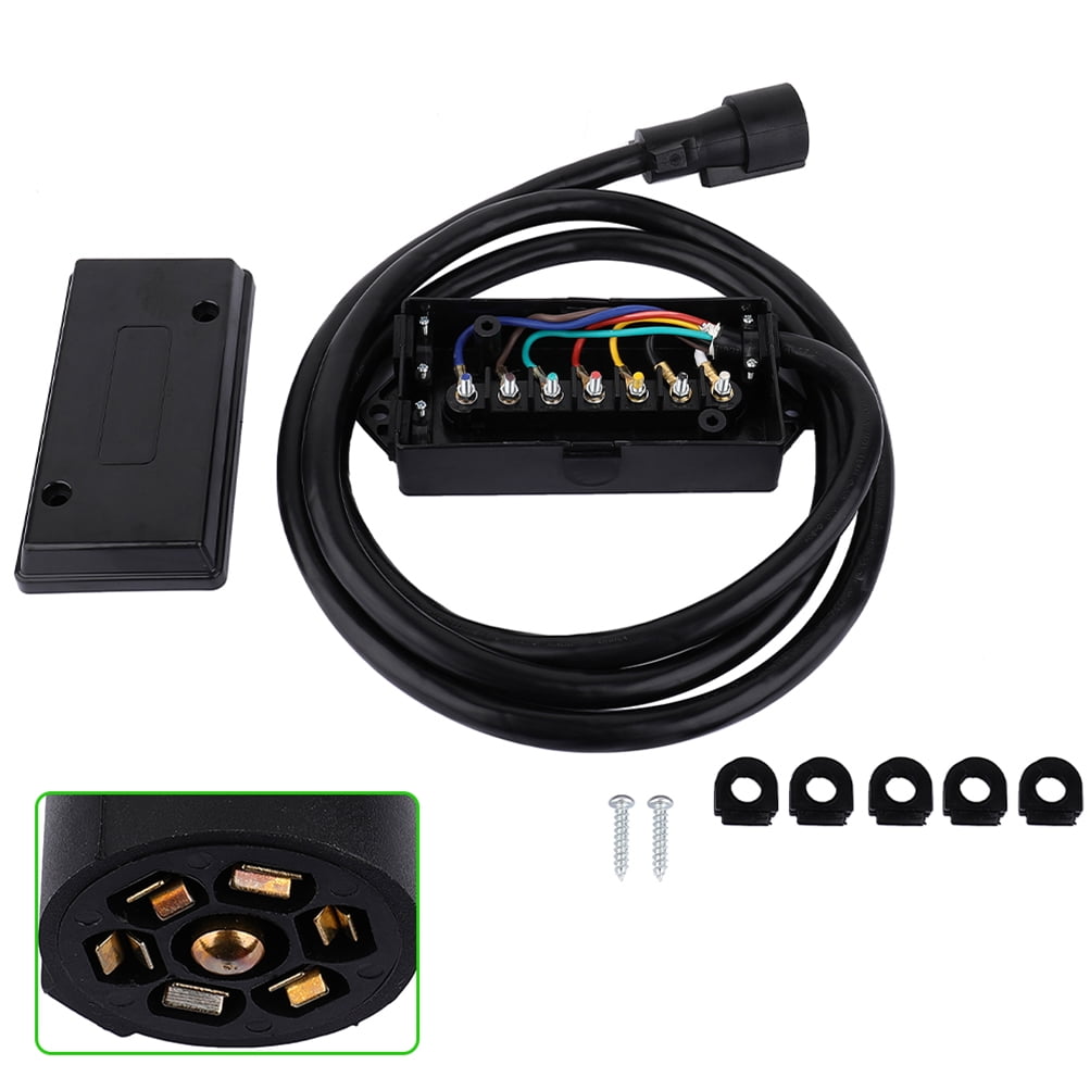 CCIYU 7 Way Trailer Cord, Heavy Duty 7 Way Trailer Plug Inline Cord ...