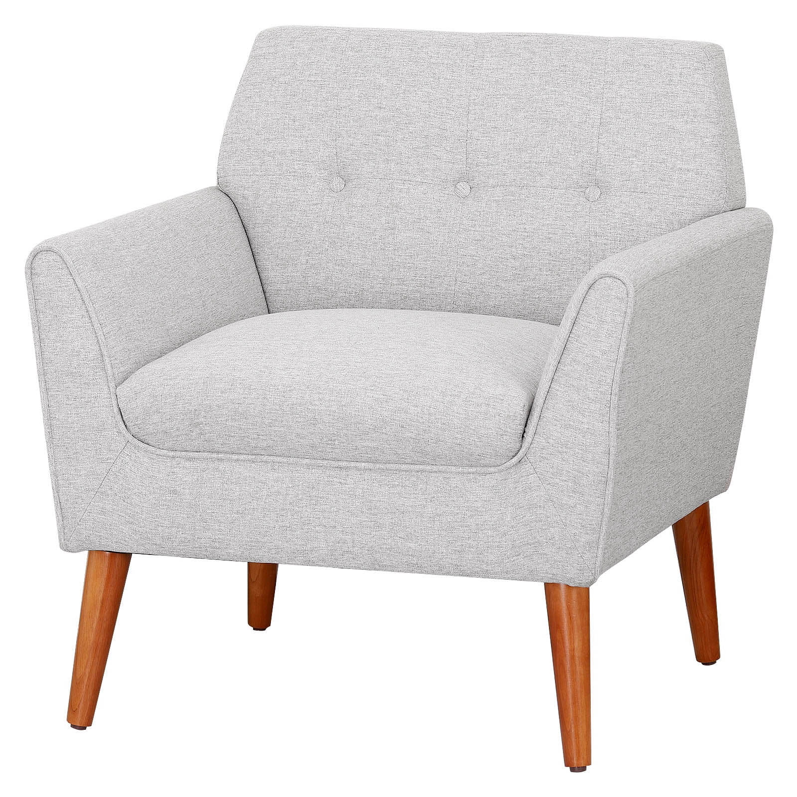 Lohoms Arm Chair, Accent Single Sofa Modern Linen Fabric Upholstered ...