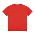 AJTQTH Boys Henley Short Sleeve Shirts Casual Waffle Knit Summer V Neck ...