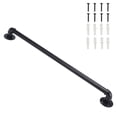 3 Foot Black Metal Iron Handrail, Anti-Rust Courtyard Stair Safety ...