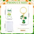 10Pcs Irish Festival Leaves Keychains Metal Key Holders Leaves ...