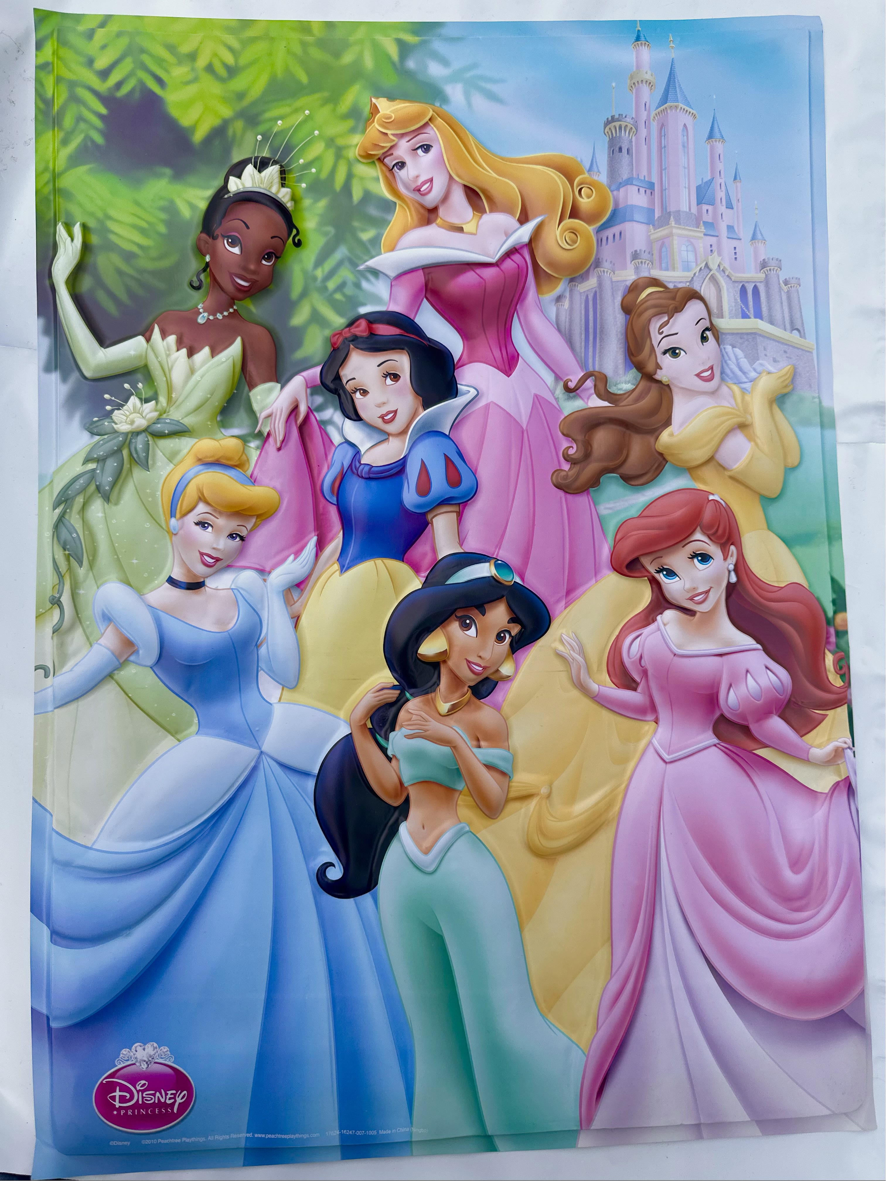 Large Classic Disney Princess Poster - Mermaid Snow White Bell Jasmin ...