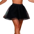 FASHOFT Tutu For Women Adults Solid Flocked Polka Dot Tulle Tutu Skirt ...