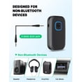 All Black Aux Adapter Wireless Audio Receiver for Car, Home Stereo ...