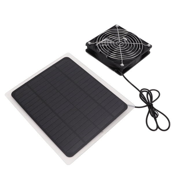 Ventilador con energía solar, ventilador con panel solar de 10 W ...
