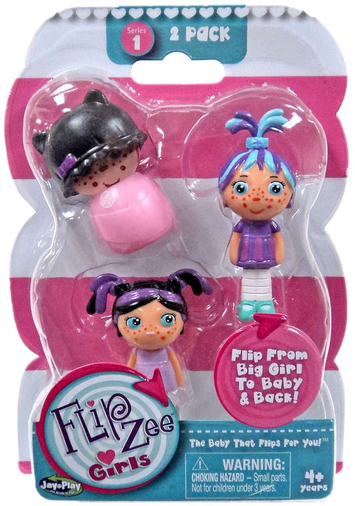 FlipZee! FlipZee Girls! Series 1 Mini Figure 2-Pack [Style 2] - Walmart.com