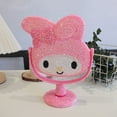 Hello Kitty Diamond Rotate Vanity Mirror Cartoon Shiny Rhinestones ...