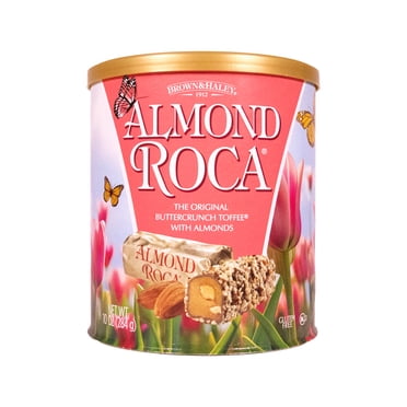 Brown & Haley Almond Roca Buttercrunch Toffee Candy, Chocolate Coated ...