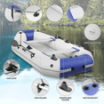 MADOG 2-Person Inflatable Dinghy Boat, 7' Fishing Boat Kayak with Oars ...
