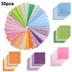 TSV 4x4in 100pcs Cotton Craft Fabric Bundle, Floral & Stripe Pattern ...