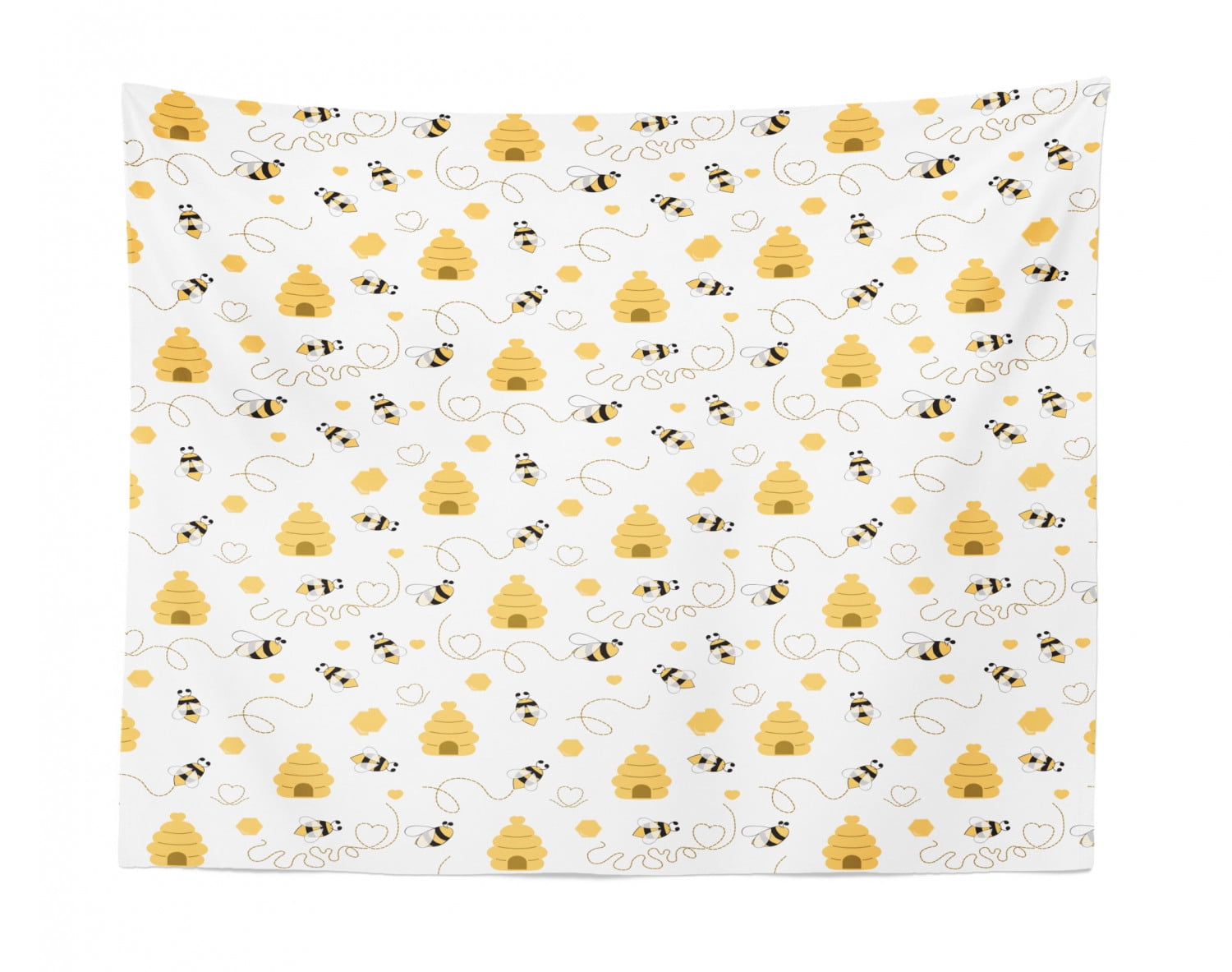 Fantasy World Tapestry, Pattern of Cartoon in a Crown Castle Hearts ...