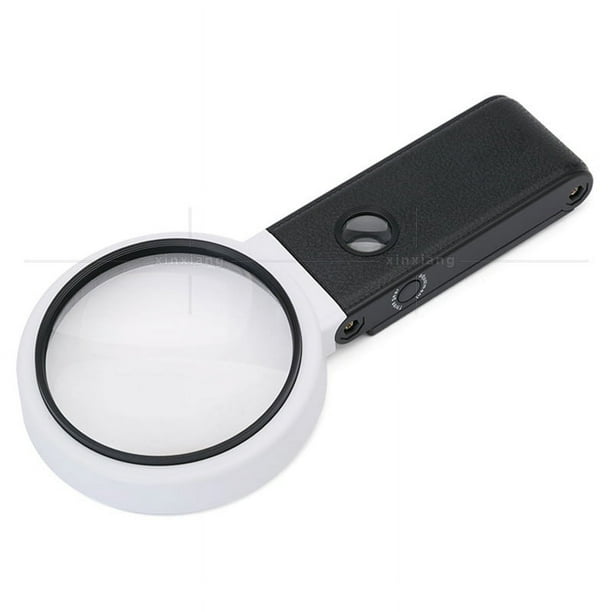 Jinsinto Magnifier With Light 25x Magnifier Standing And Handheld 8 Led ...