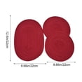3pcs Sturdy Round Hand Braided Cotton Table Coasters with Thermal ...