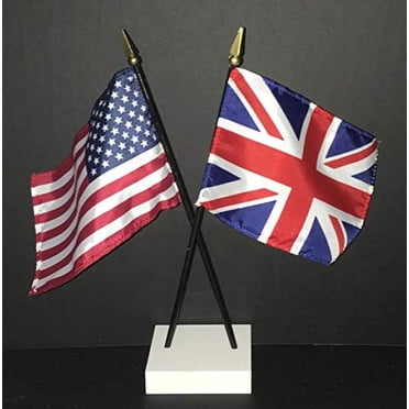 Anley British Union Jack Stick Flag Great Britain 5x8 inch Handheld ...