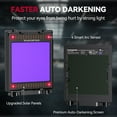 ARCCAPTAIN Auto Darkening Welding Helmet, True Color, 186° Panoramic ...