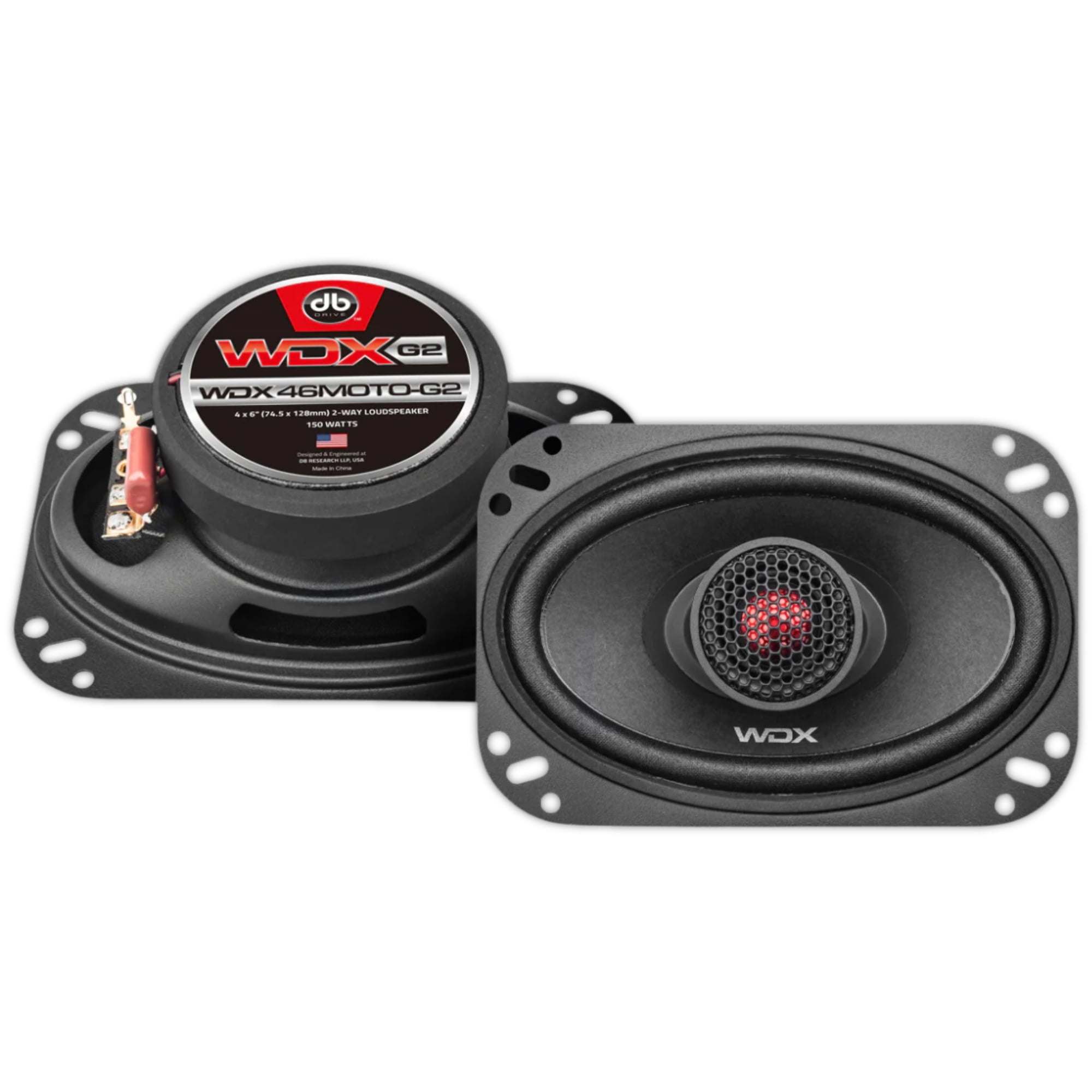 Bocinas DB Drive WDX46MOTO-G2 4X6 PLG 150W 2 Vías | Bodega Aurrera en línea