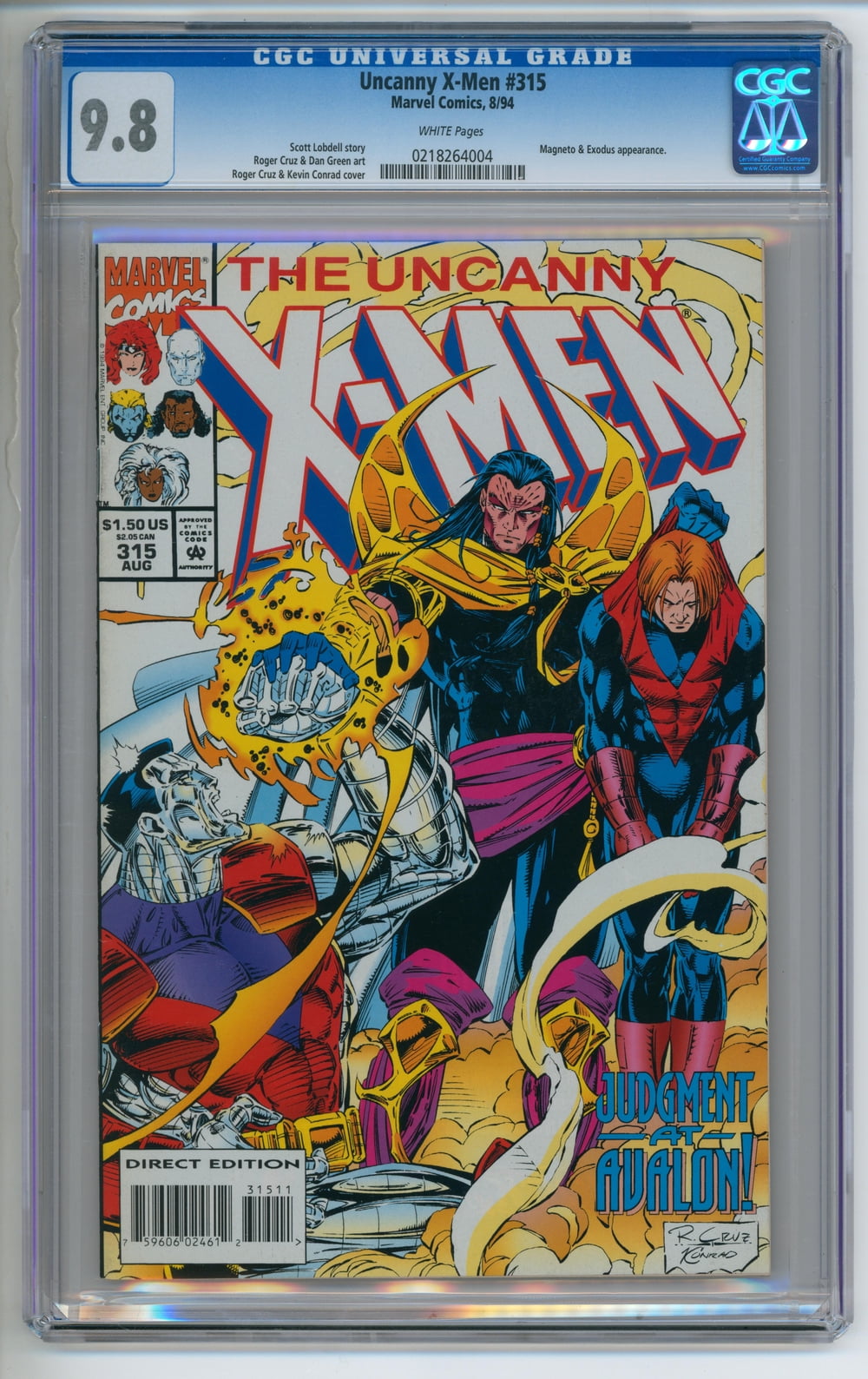 Uncanny X-Men #315 - CGC 9.8 Comic Book - Walmart.com