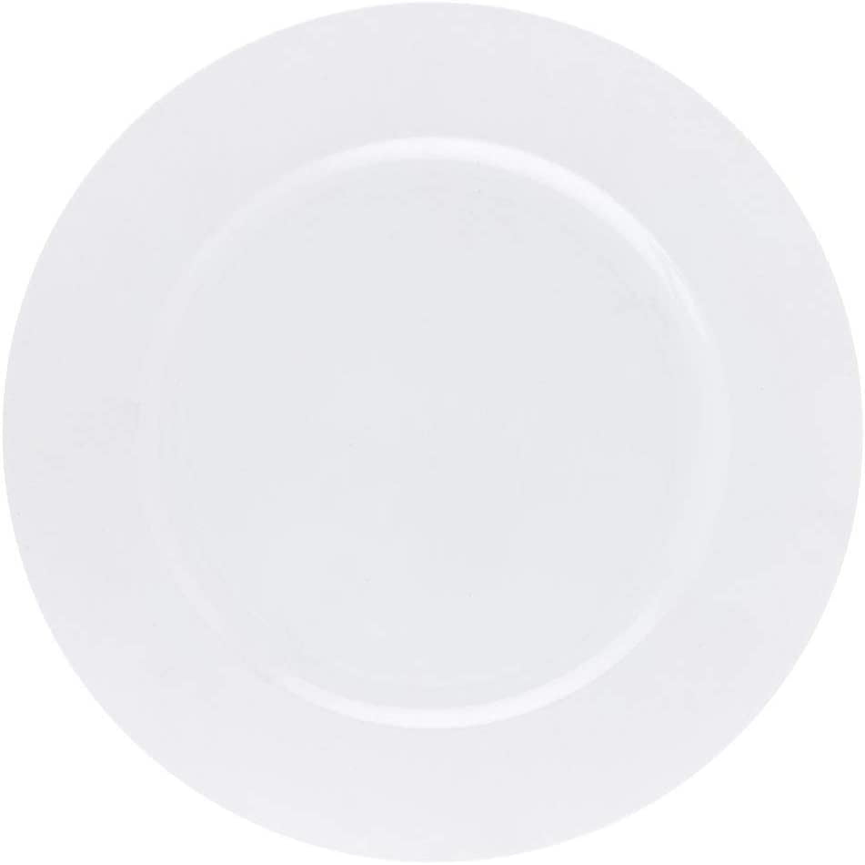 (1 PACK) EcoQuality 13" inch Round White Plastic Charger Plates - China ...