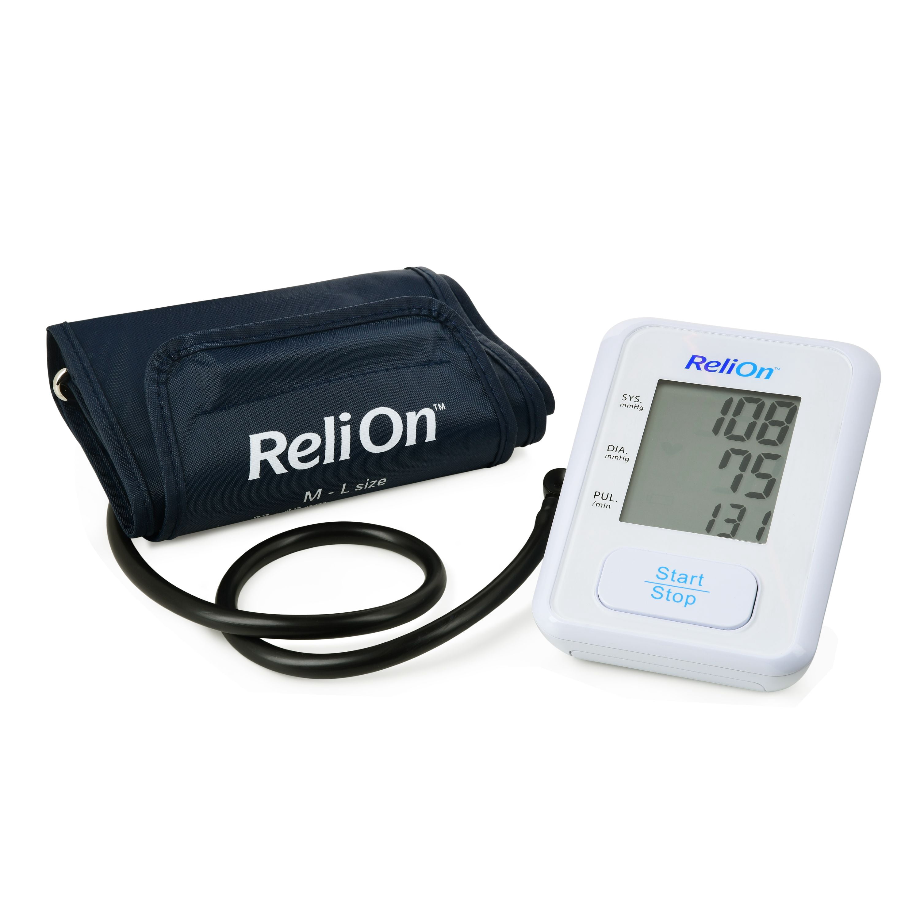 ReliOn BP100 Upper Arm Automatic Blood Pressure Monitor Walmart