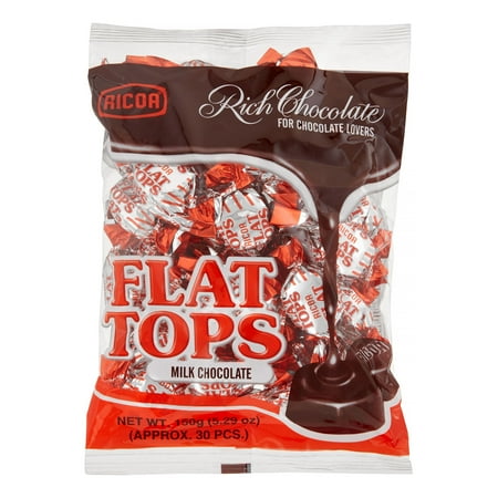 Ricoa Flat Tops Chocolate Candy, 150 Gram - Walmart.com