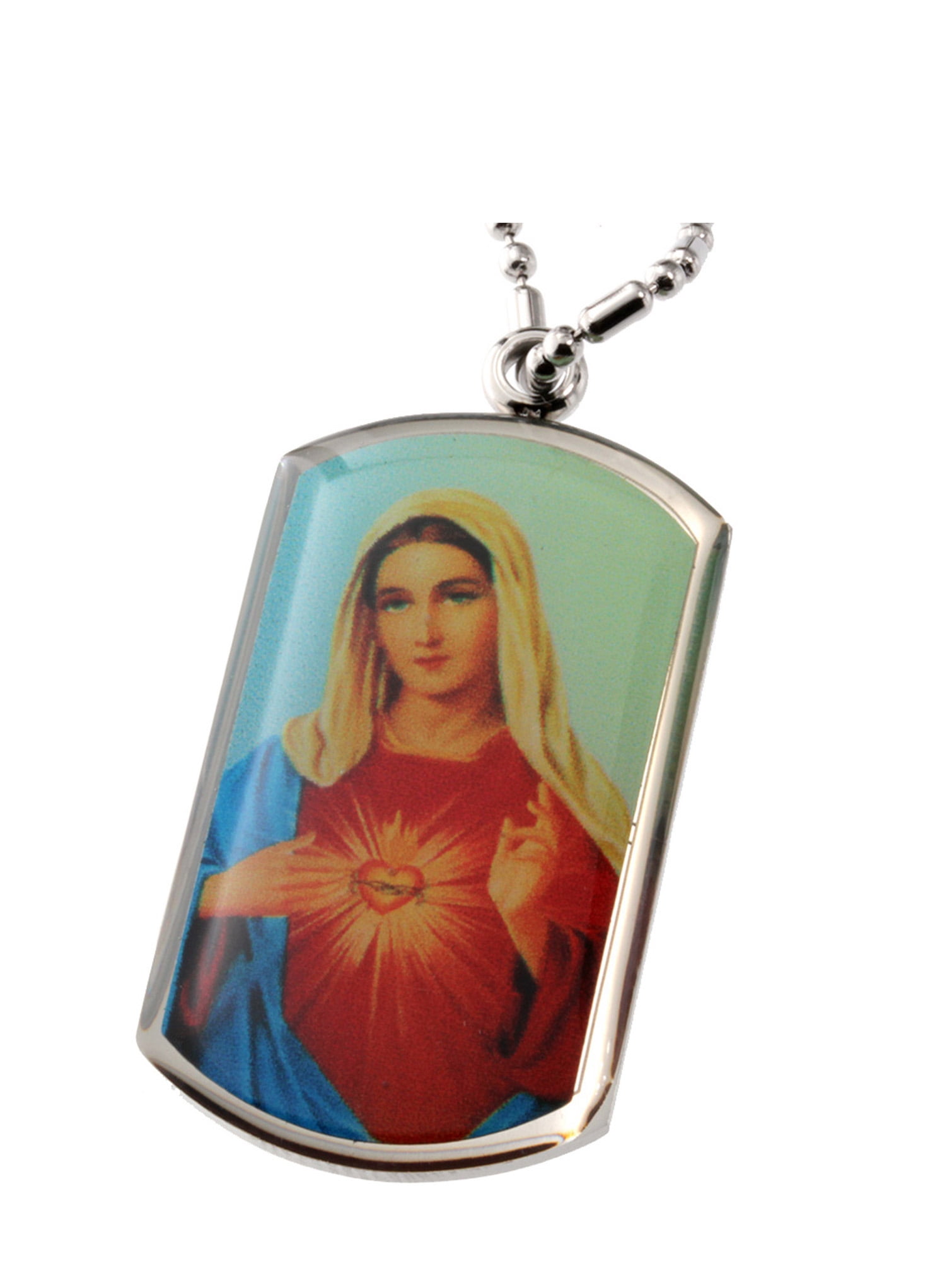 R.H. Jewelry Stainless Steel Pendant Hail Mary Prayer Necklace ...