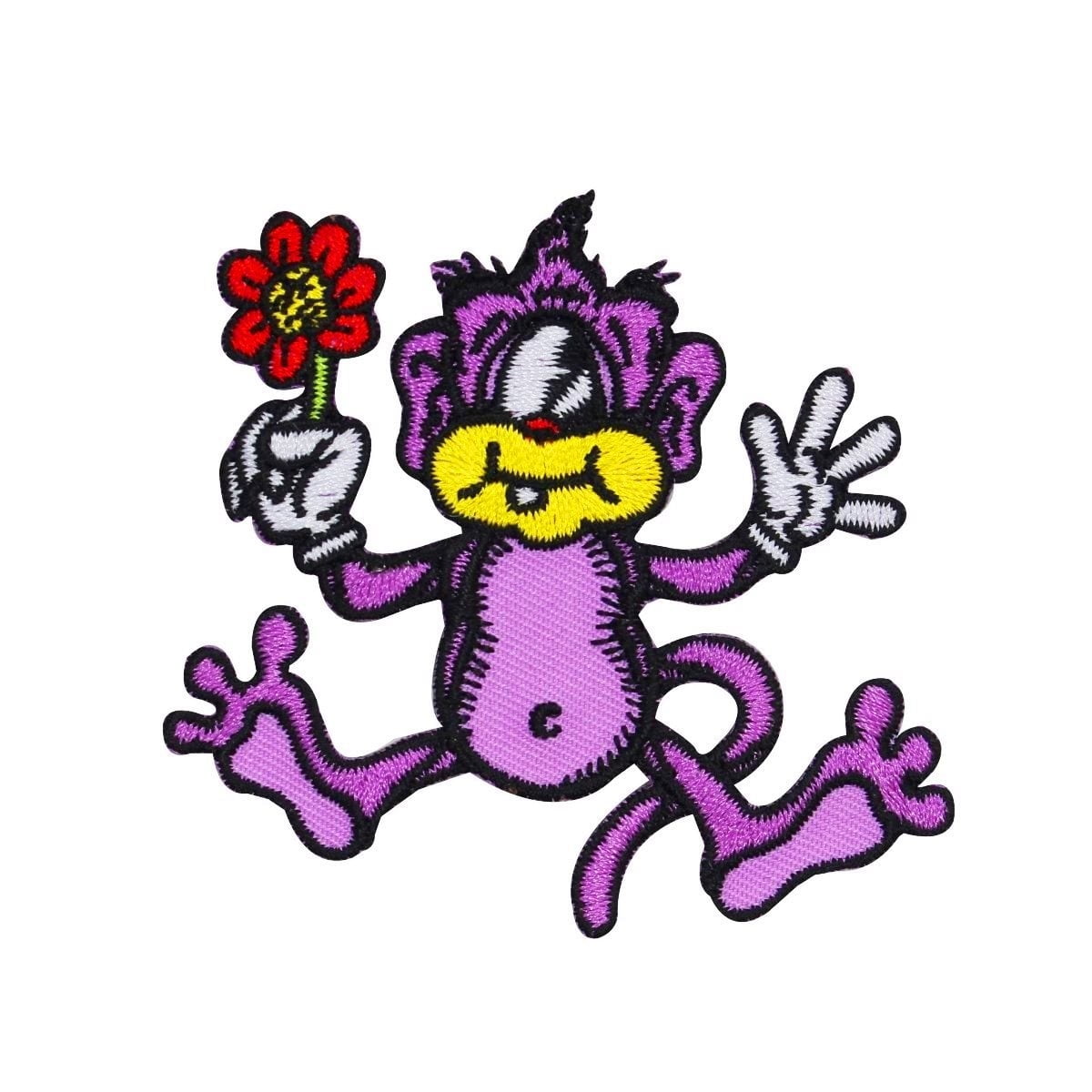 Purple Cyclops Monkey Patch Chimp Baby Cartoon Reed Embroidered Iron On ...