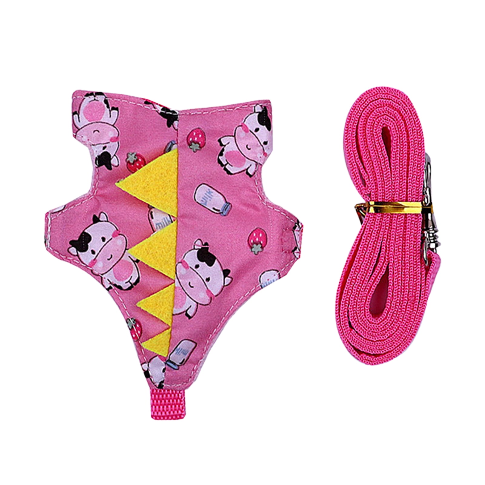 Mightlink 1 Set Small Pet Harness with Leash Rope Cute Dinosaur Cross ...