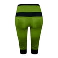 Bixock Capri Pants for Women Leggings Pants High Waist Color Splicing ...