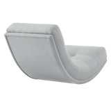 Loungie Hermione Linen Upholstered Gentle Rocking Chair with Padded ...