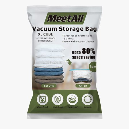 Cube Vacuum Storage Bags with Expand Bottom.Fill More and Save More ...