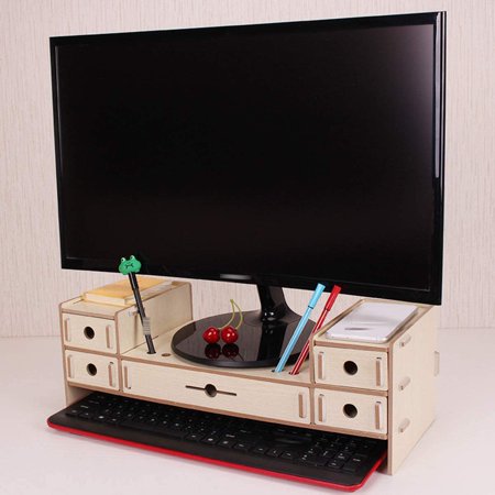 Monitor Stand Office Desktop Storage Box Office Supplies Finishing ...