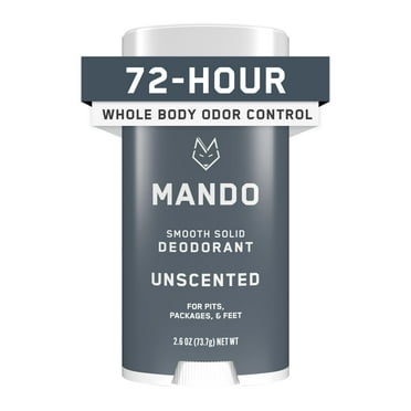 Mando Whole Body Deodorant, Smooth Solid, Clover Woods Scent, 2.6 oz ...