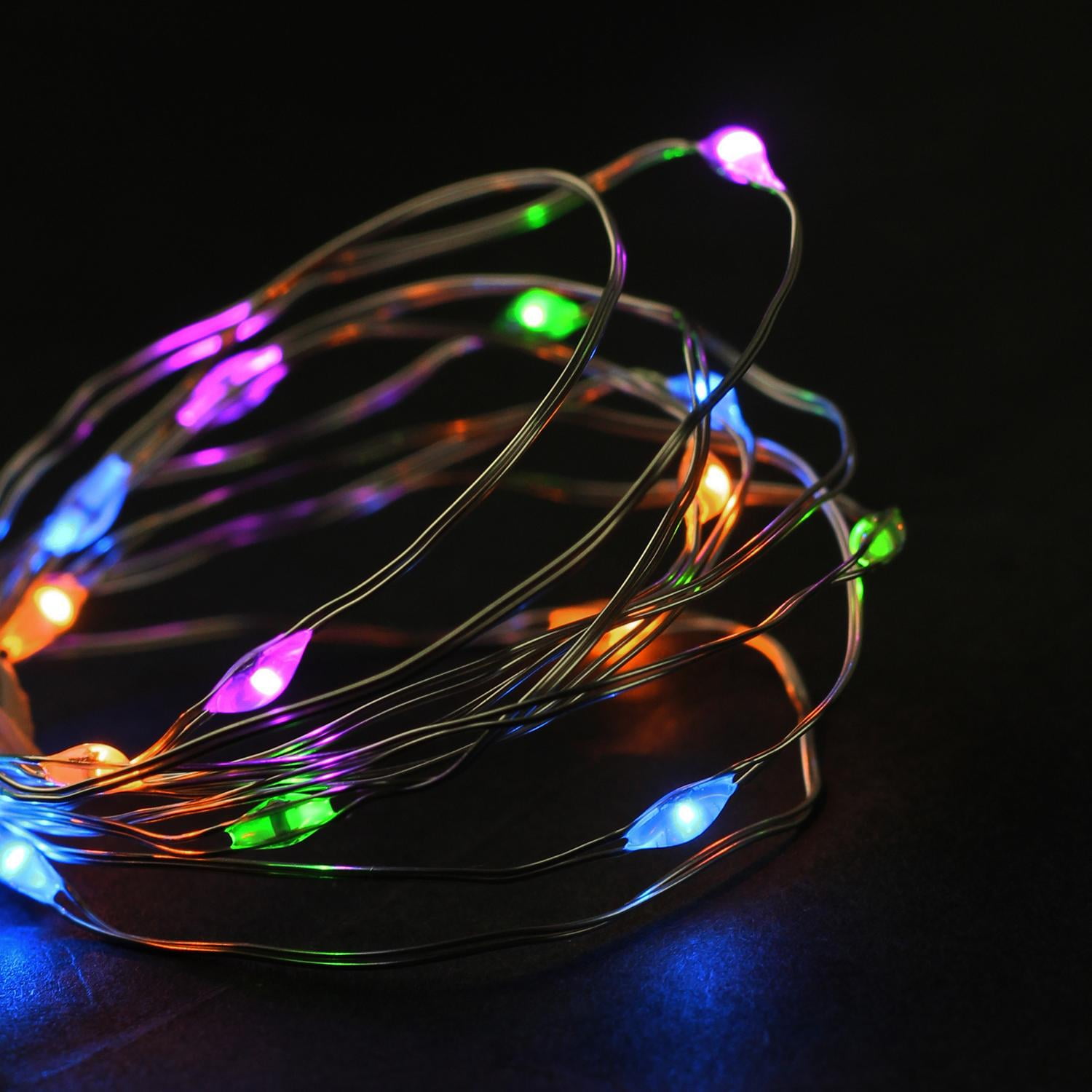 Set of 18 Multi LED Micro Fairy Spring Easter Lights - Ultra Thin ...