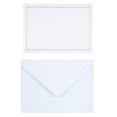 12 Packs: 40 ct. (480 total) 3.5" x 4.87" Silver Flat Cards & Envelopes ...