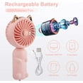 TCJJ Mini Handheld Fan, Rechargeable Pocket Size USB Fan, 3 Speeds ...