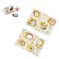 2-Pack Paper Clock and Flower Theme DIY Stickers for Planners, Diaries ...