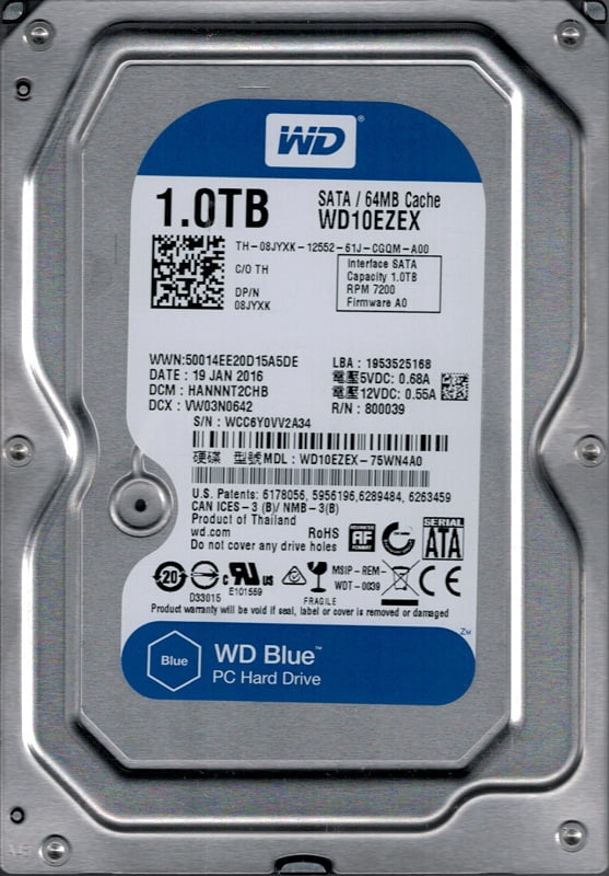 WD10EZEX-75WN4A0 DCM: HANNNT2CHB WCC6Y Western Digital 1TB - Walmart.com