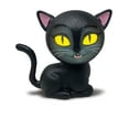 Animat3D Eek The Cat: Electronic, Animated Talking Black Cat with Built ...