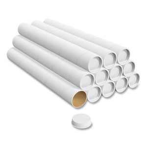 Office Depot® Brand Triangular White Tube Mailers, 3" x 36 1/4", Pack ...